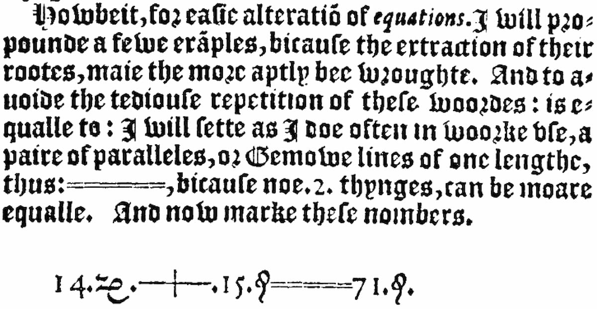 Robert Recorde, el inventor del signo de igualdad matemática